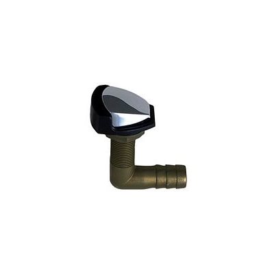 PERKO 0561DP4CHR GAS TANK VENT WITH SWIVEL ELBOW