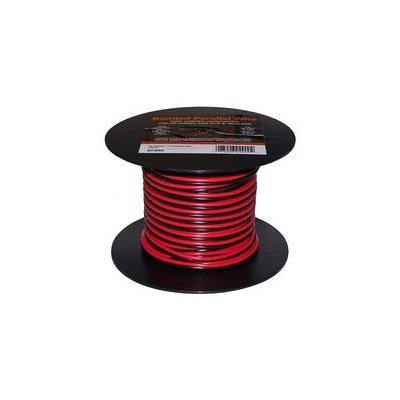 DEKA 02909 16 GAUGE RED & BLACK PARALLEL WIRE - 100ft ROLL
