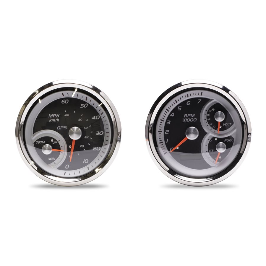 SIERRA 22000P DEEP-VEE 5" MULTI FUNCTION GAUGE KIT - FITS MERCURY ...