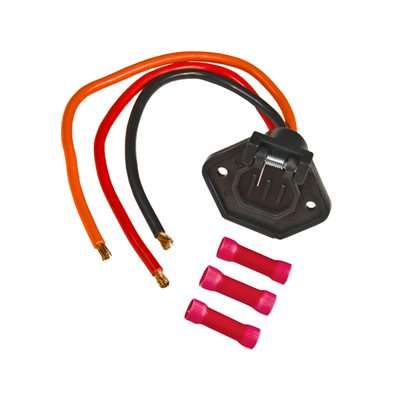 24 Volt Plug & Receptacle With 8 Gauge Wire